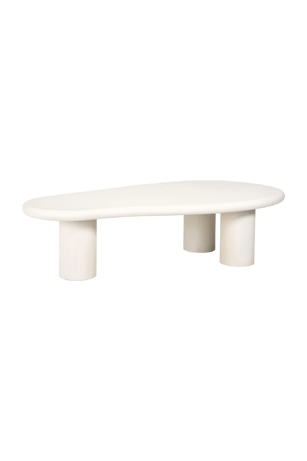 White Organic-Shaped Coffee Table | Richmond Interiors Bloomstone