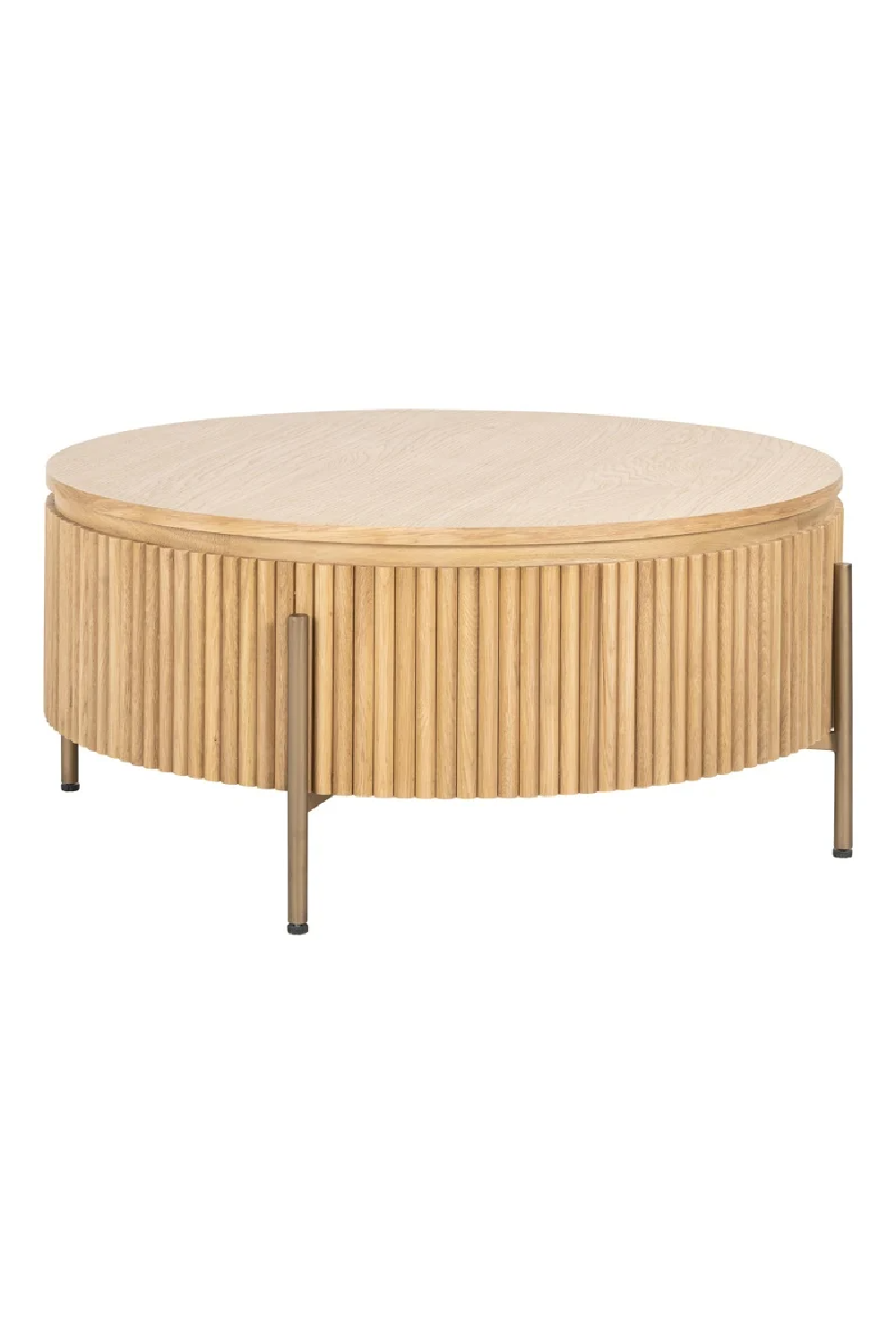 Natural Oak Round Coffee Table | Richmond Interiors Belfort