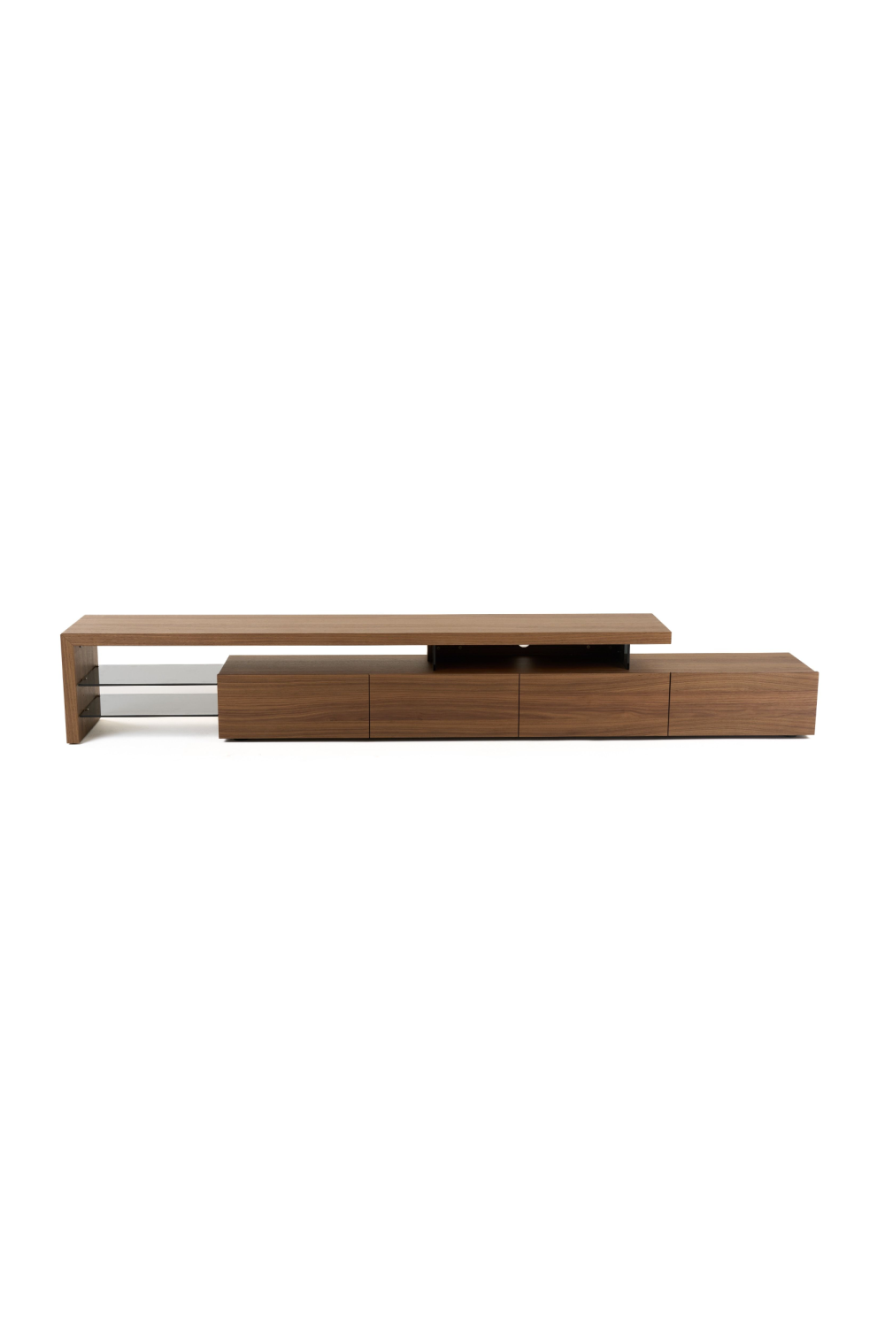 Walnut Veneer 4-Drawer TV Stand | OROA Modern Loreta | OROA